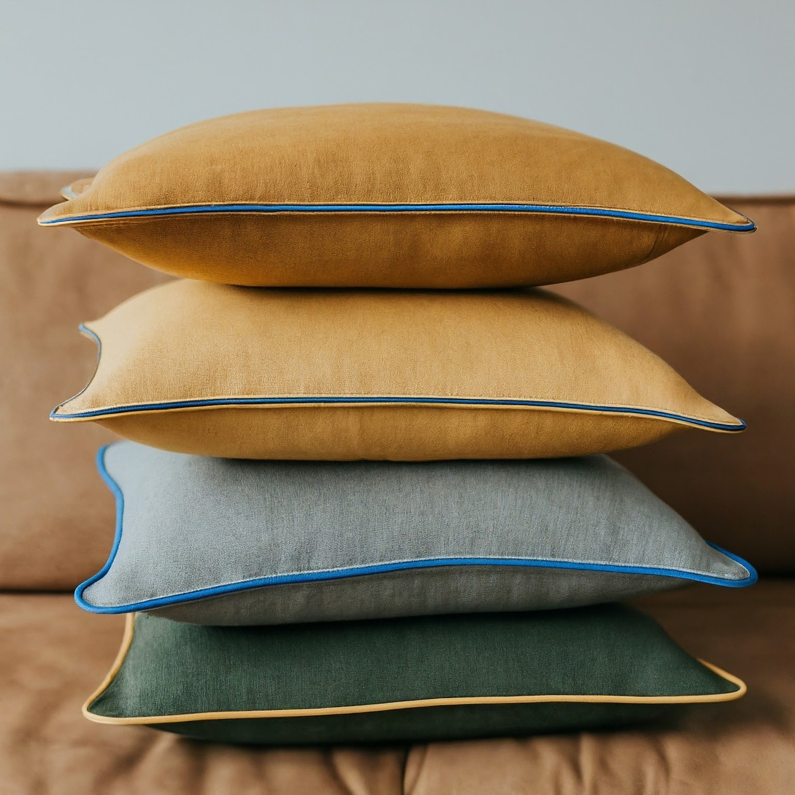 Piping Chenille Pillow Cover, Corded Throw Pillow Cover, Personalized ...