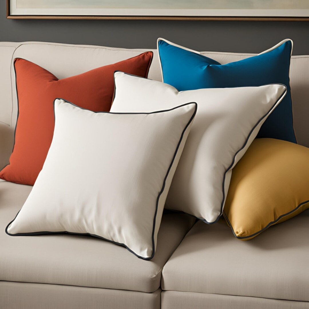 Piping Chenille Pillow Cover, Corded Throw Pillow Cover, Personalized ...