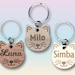 Custom Cat Name Tag, Engrave in Wood Your Cat's Name and Other Info on ...