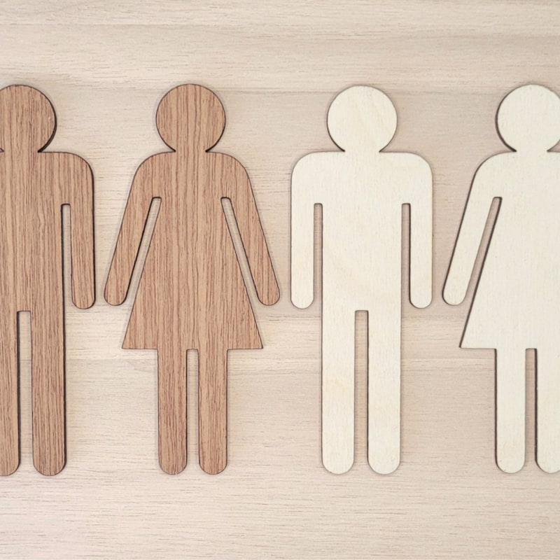 Female Bathroom Sign - Etsy