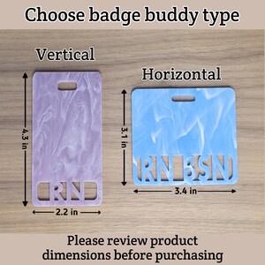 Custom Badge Buddy Id Holder, Enter Your Title on the Cute Acrylic and ...