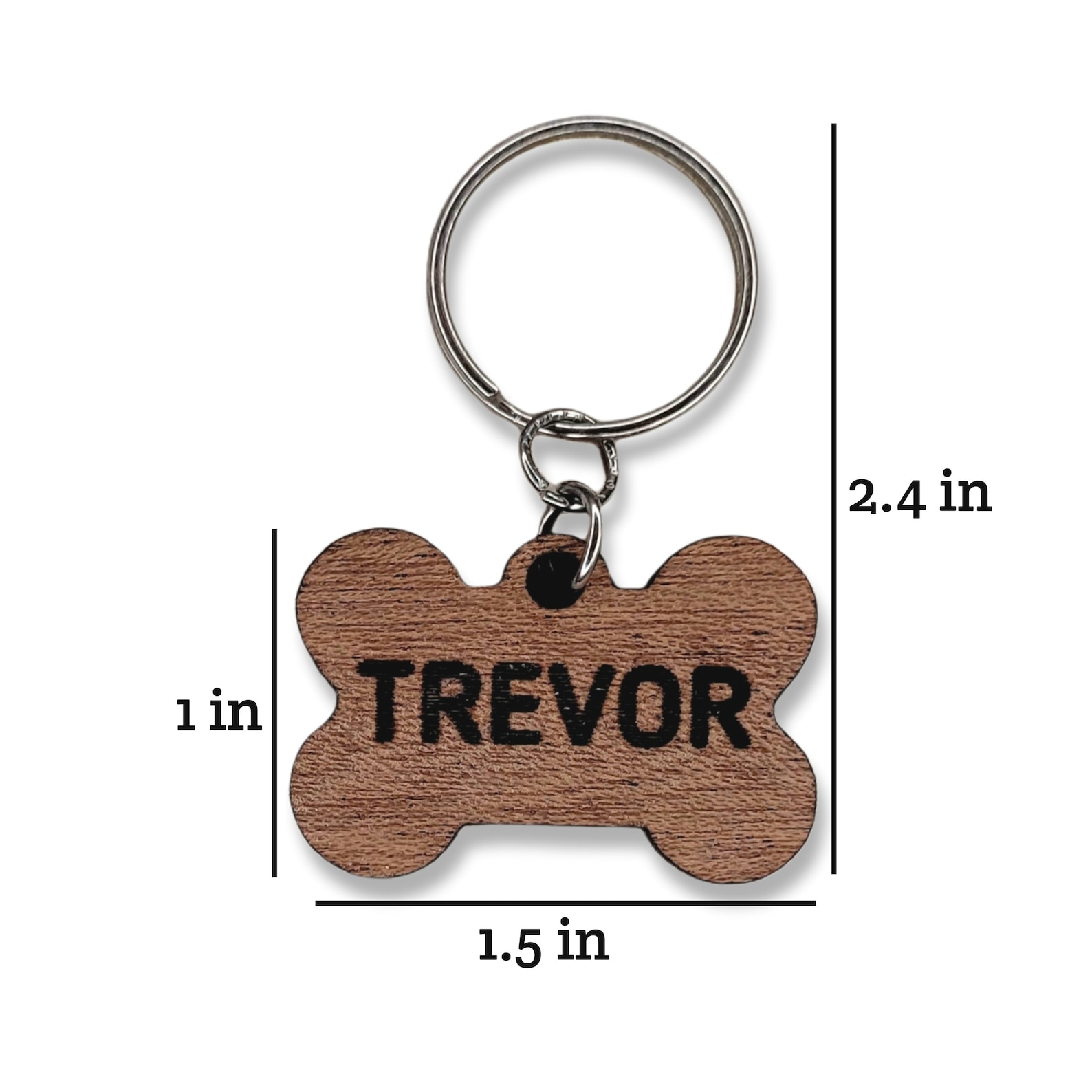 Engraved Dog Name Tag, Engrave Your Dog's Name and Info on a Wooden Dog ...