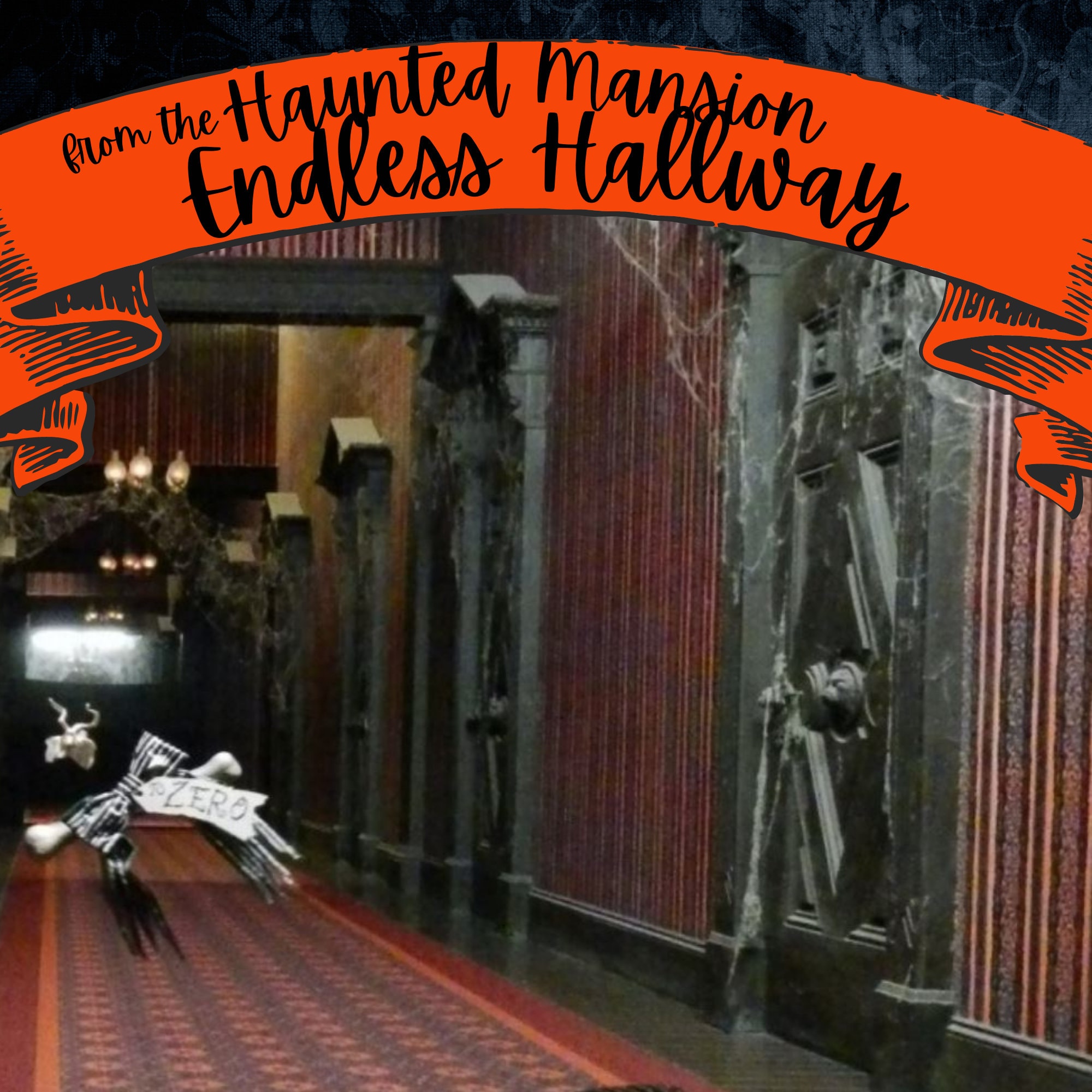 Wallpaper Peel & Stick: Haunted Mansion Endless Hallway - Etsy