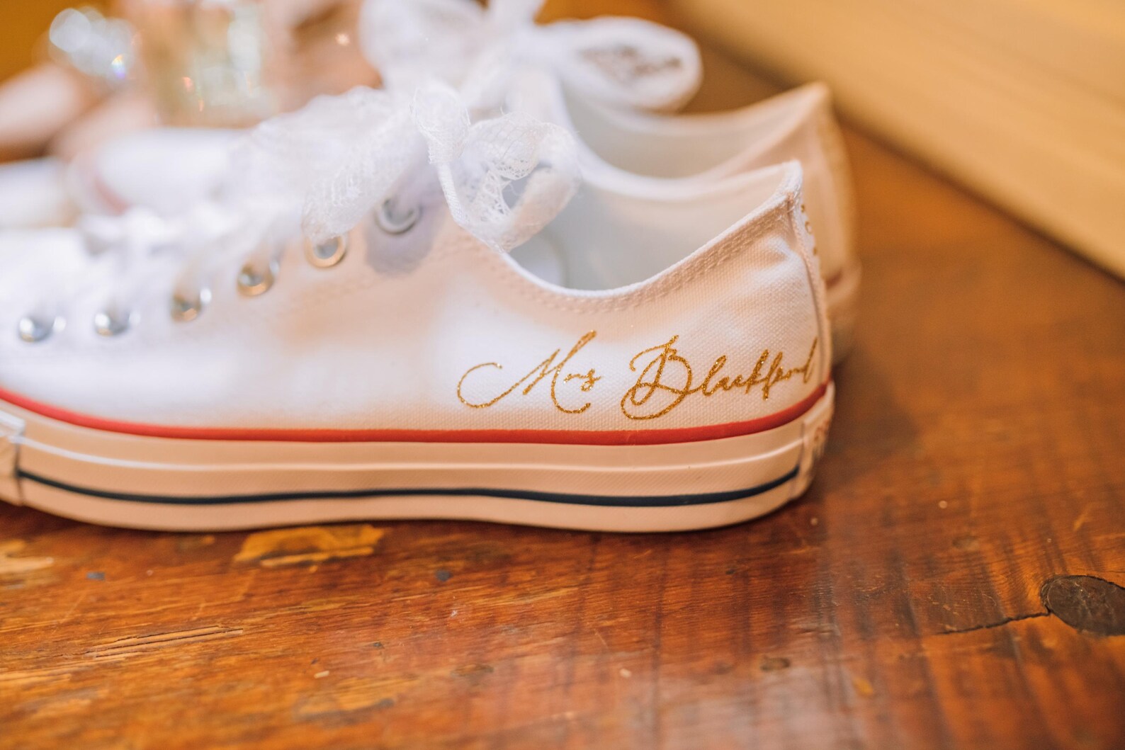 Custom Wedding Shoe Decal, Personalized Converse Shoe Stickers, Wedding ...