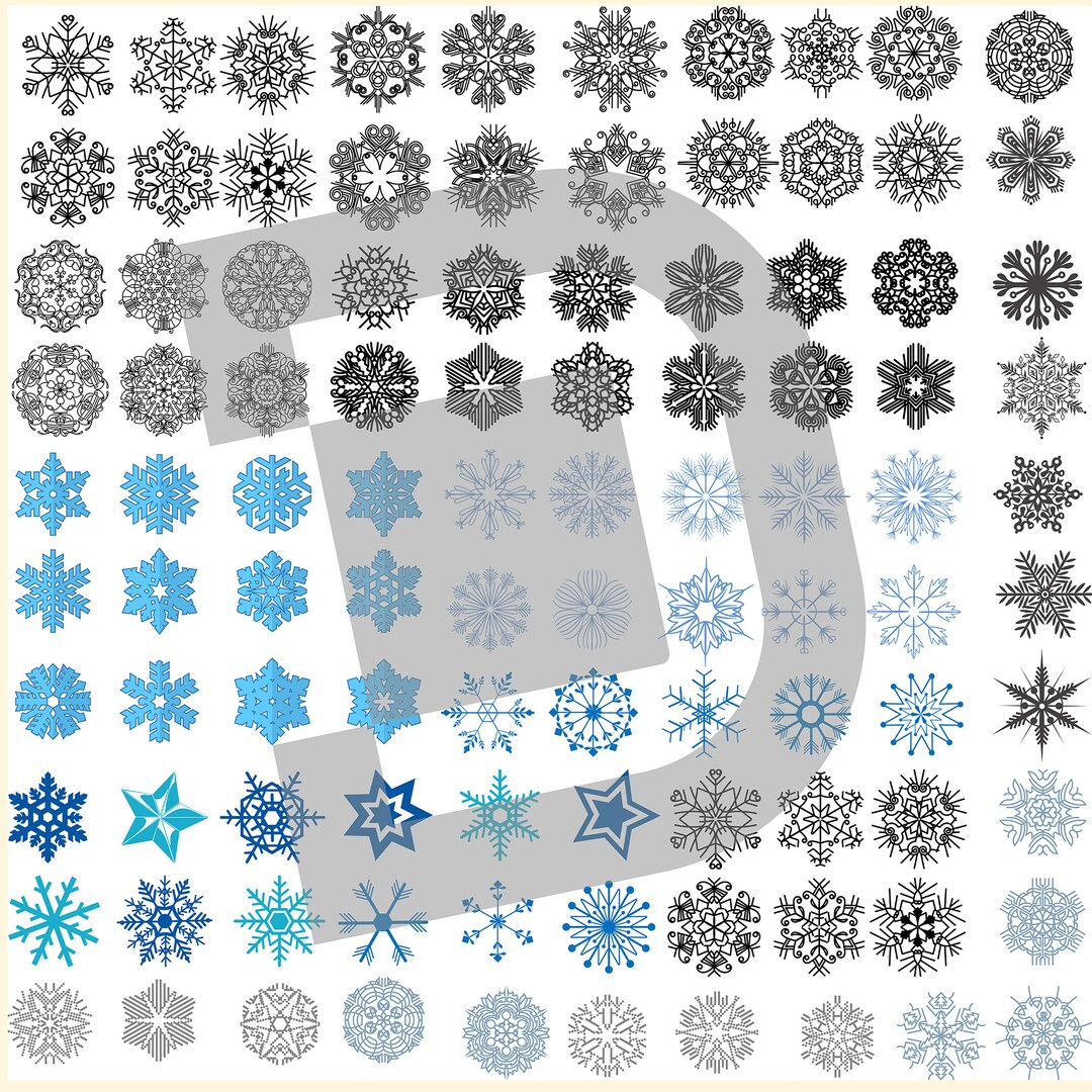 Schneeflocke SVG Bundle, Schneeflocke SVG Plotterdatei, Schneeflocke SVG, Silhouette ...