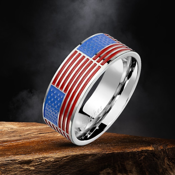 American Flag Ring - Etsy