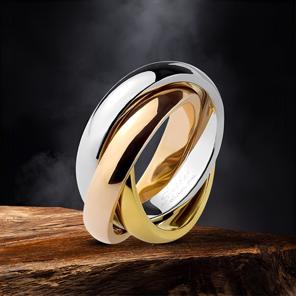 Triple Rolling Ring - Etsy