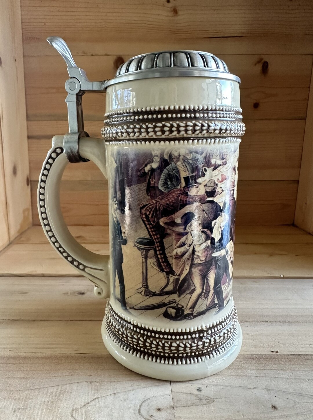 Beer Stein With Pewter Lid Paul Sebastian Fine Fragrance Co. Limited ...