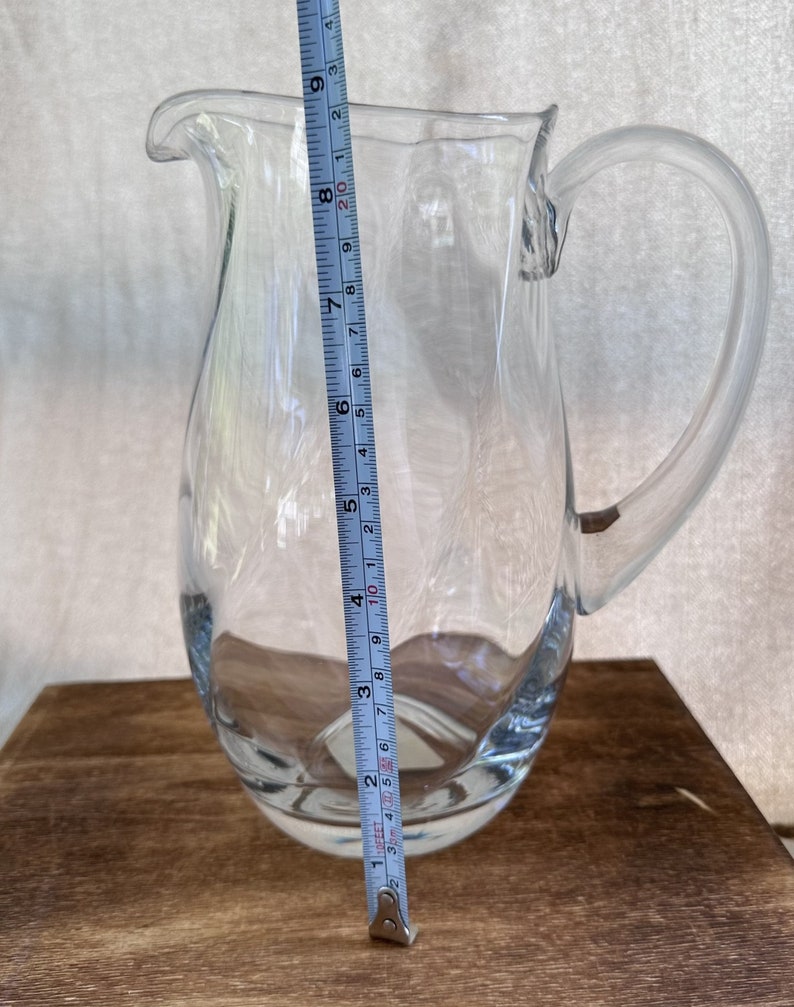 Saks Fifth Avenue Crystal Pitcher, Swirl Design Water/juice Pitcher ...
