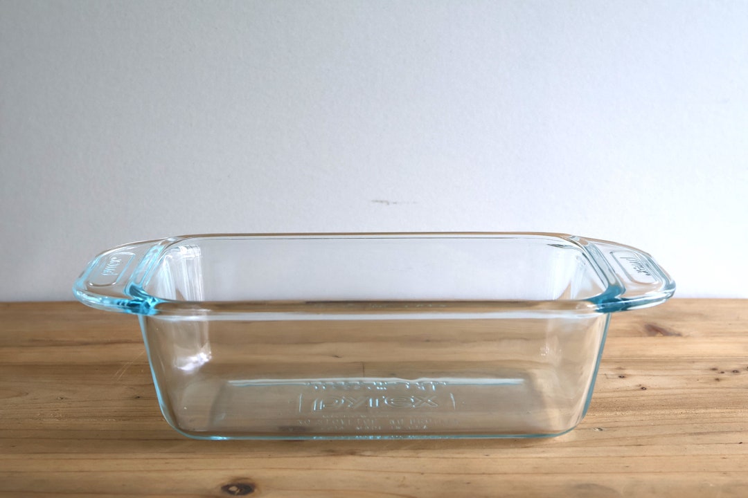 Vintage Pyrex Loaf Pan Baking Dish #2213 Clear Glass Corning With ...