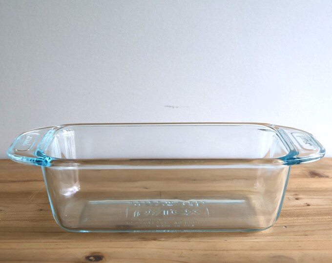 Vintage Pyrex Loaf Pan Baking Dish #2213 Clear Glass Corning With ...