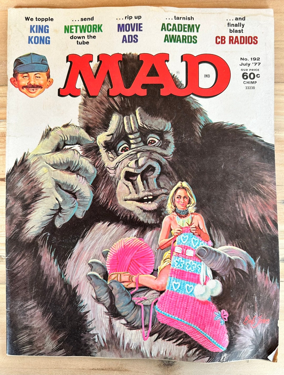 Vintage Mad Magazine King Kong Issue #192 July 1977 - Etsy