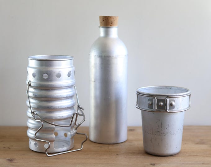 Swiss Army Military Aluminum Cook Set / Volcano Bottle Canteen Cup Pot ...