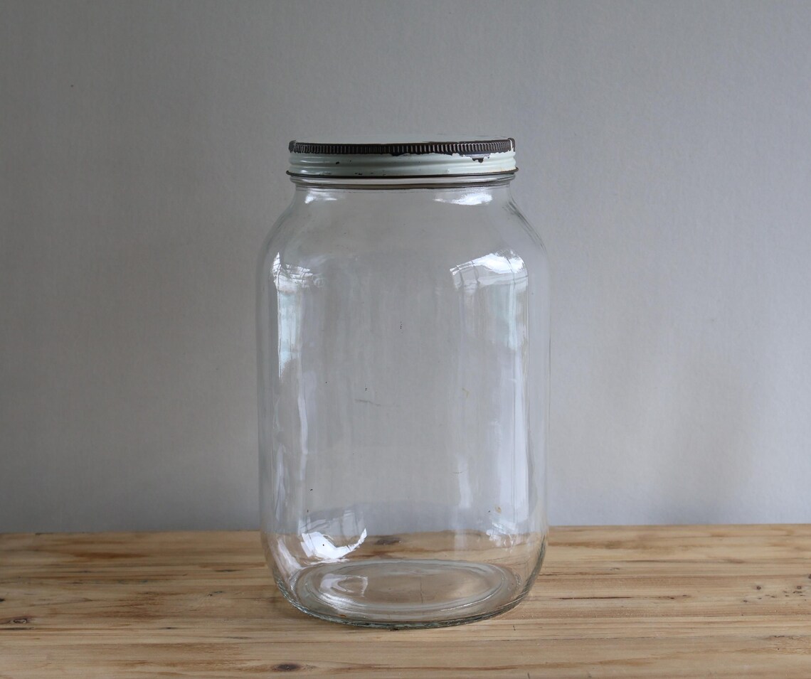 Vintage 1-gallon Best Foods Jar With Lid - Farmhouse Pantry Storage - Etsy