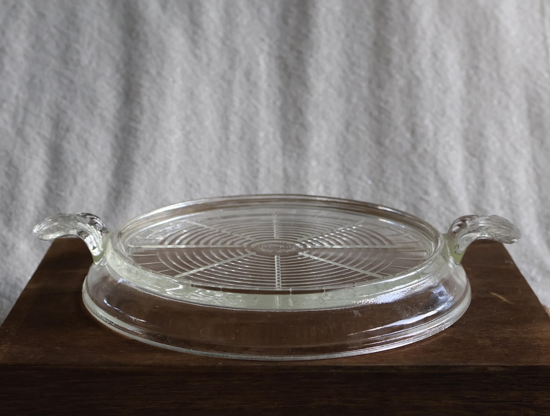 Vintage Fire-king Glass Trivet With Handles, Serving Dish Holder - Etsy