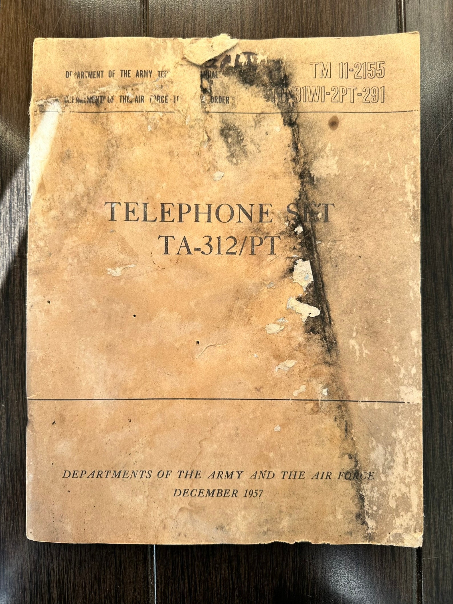 Vietnam Era Army and Air Force Manual Army Signal Corps TA-312 Field ...