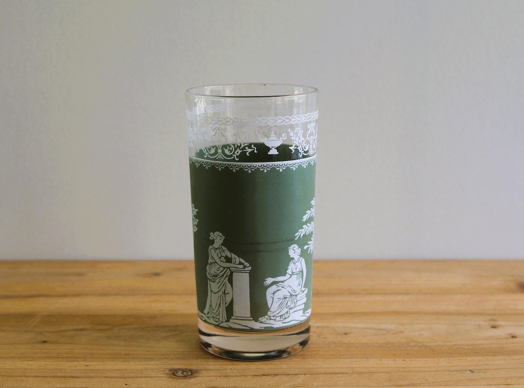 Hellenic Grecian Green Wedgwood Glass Jeanette Jasperware Vintage - 1 ...