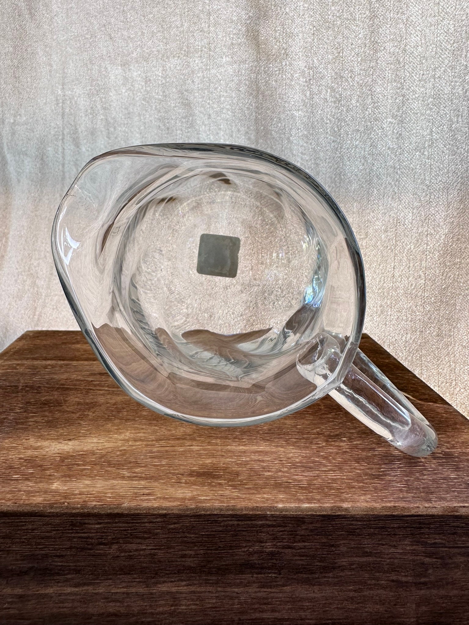 Saks Fifth Avenue Crystal Pitcher, Swirl Design Water/juice Pitcher ...