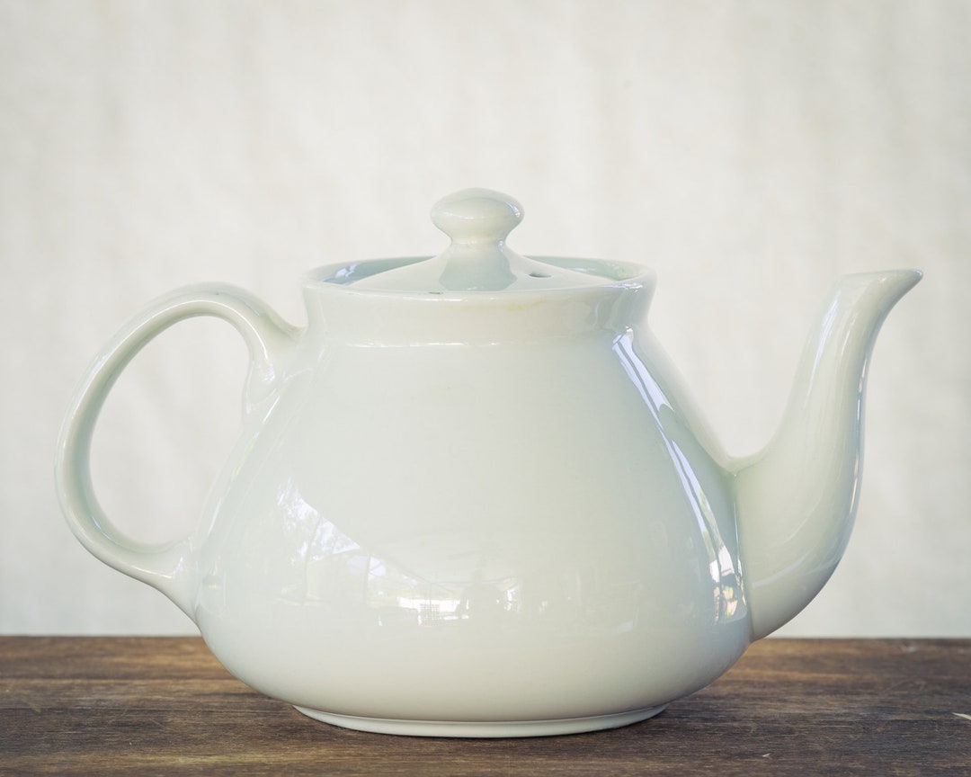 Vintage Hall Teapot White Hall Teapot All White Kitchen Minimalist ...