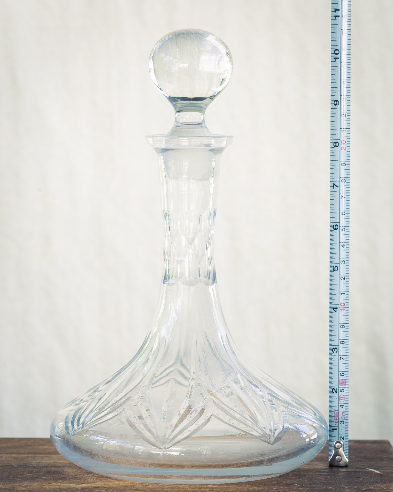 Cut Glass Ship's Decanter Vintage - Etsy