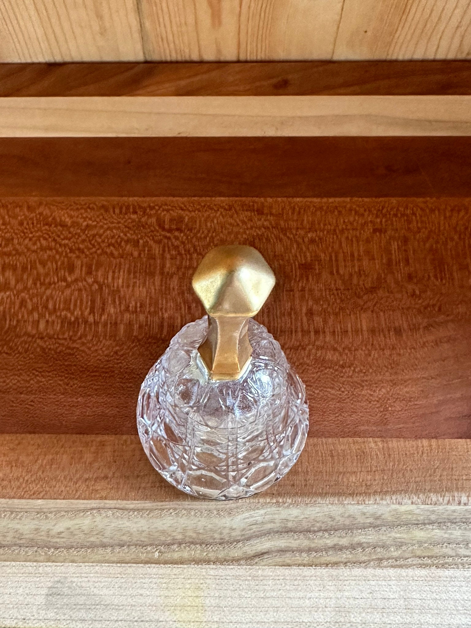 Cut Glass Bell With Gold Handle Vintage - Etsy