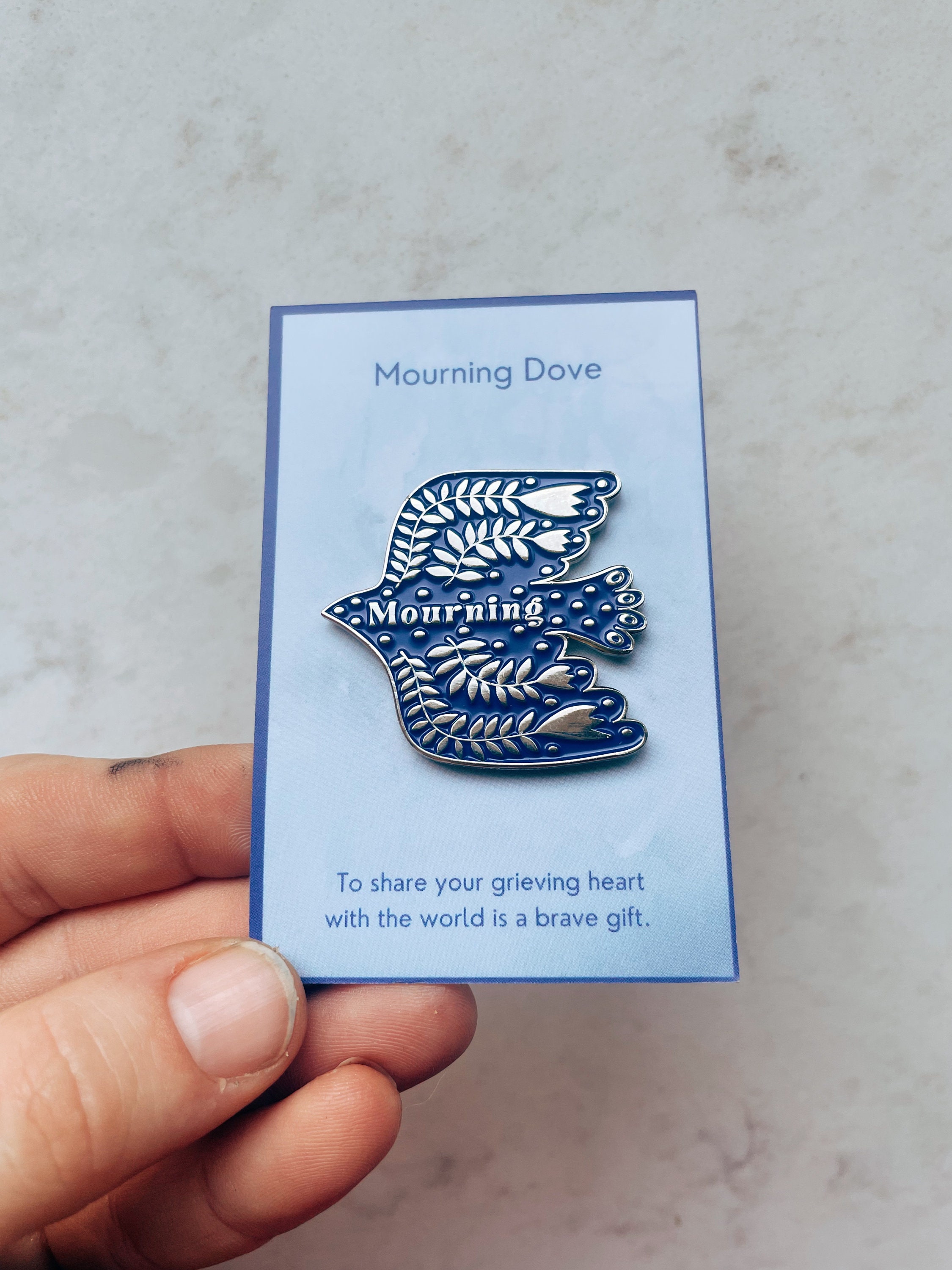 Mourning Dove Enamel Pin - Etsy