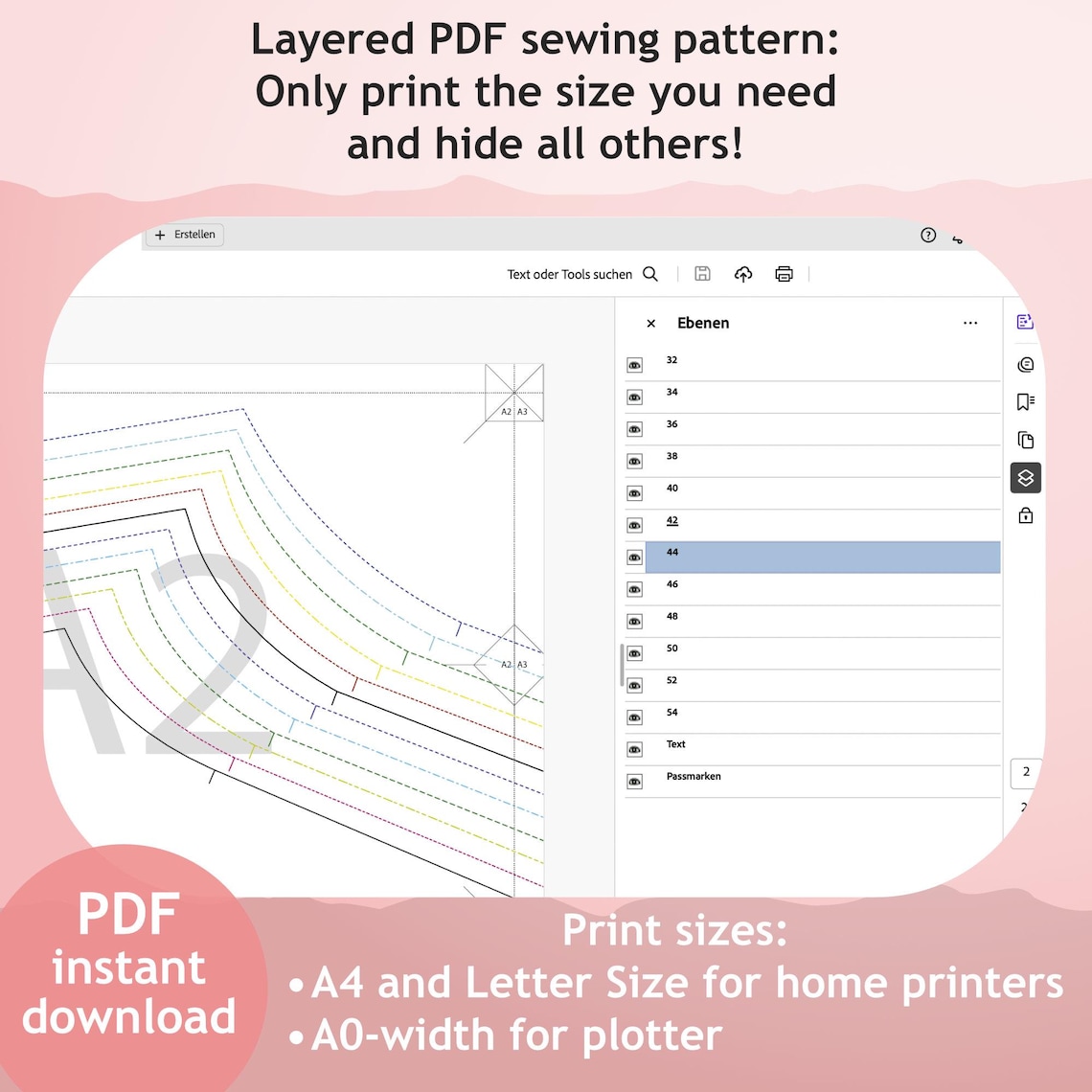Women Leggings PDF Sewing Pattern, Pants Pattern, Sports Pants Pattern ...