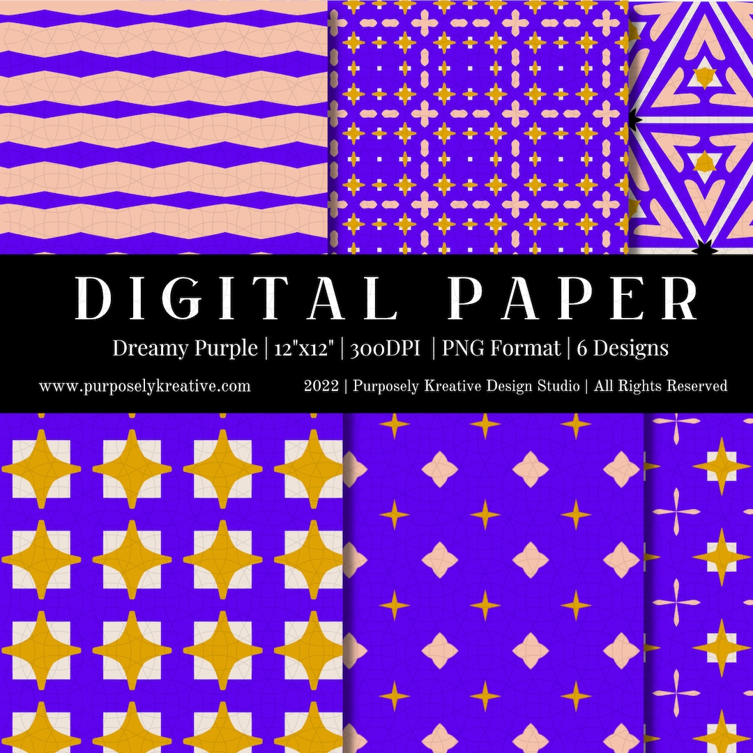 Purple Abstract Digital Commercial Use Digital Paper Seamless Digital ...