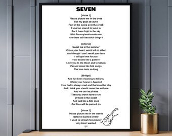 Seven Folklore Poster - Etsy