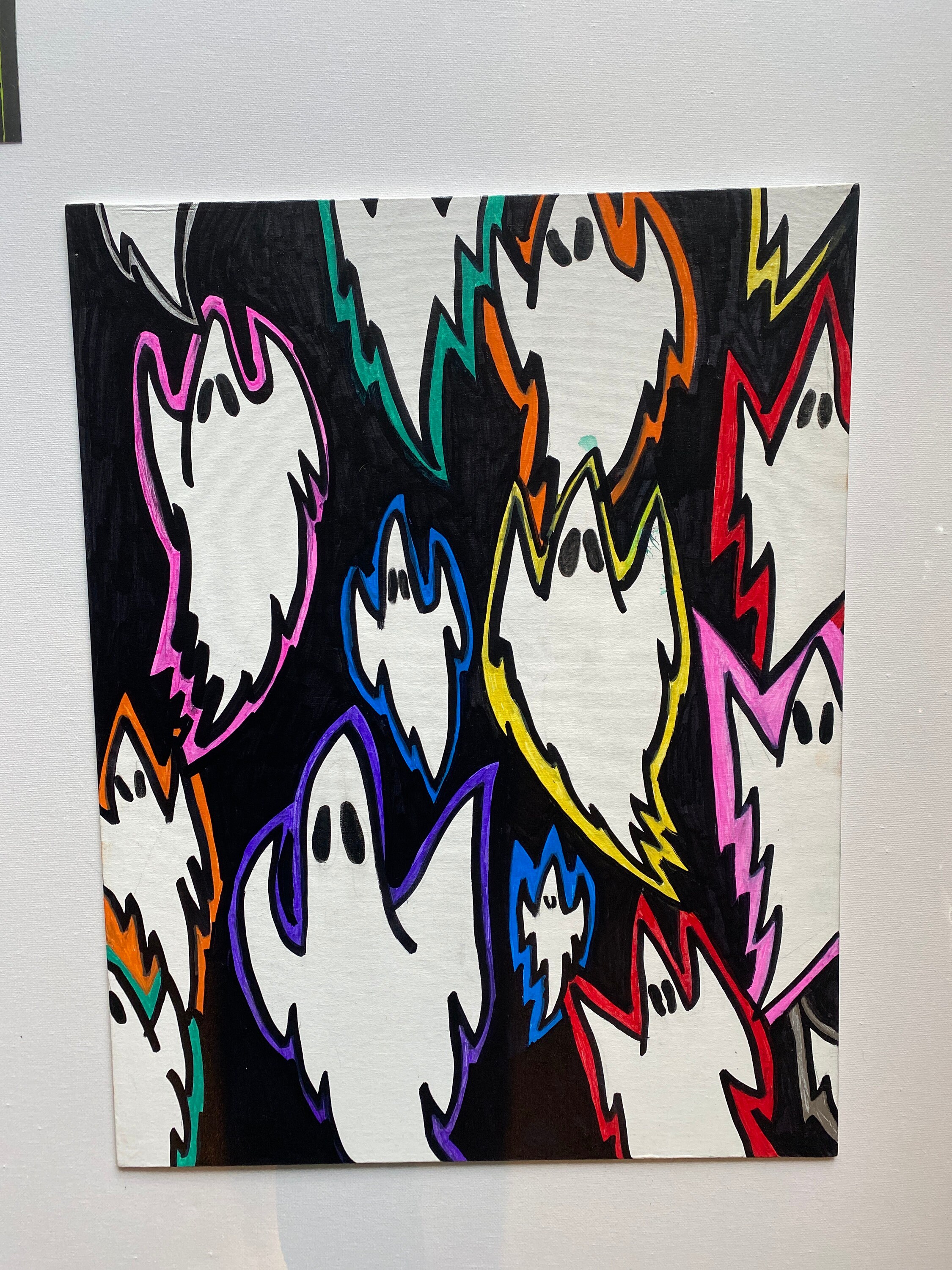 Trippy Ghost Painting - Etsy