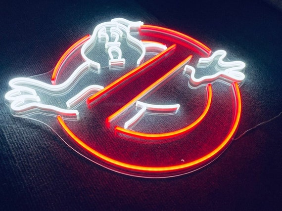Wall Décor Wall Decor Ghost neon Wall Sign Ghostbusters logo movie ...