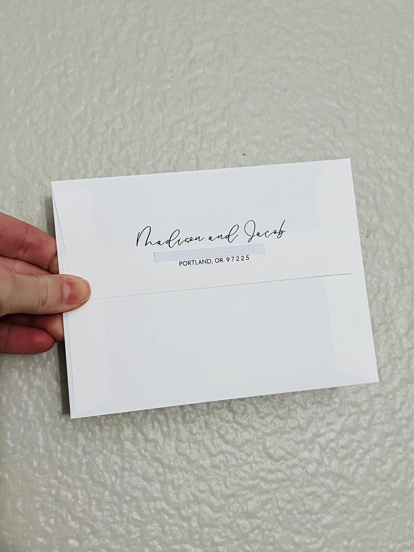 Printable Wedding Envelope Template | Customizable | Modern Calligraphy ...