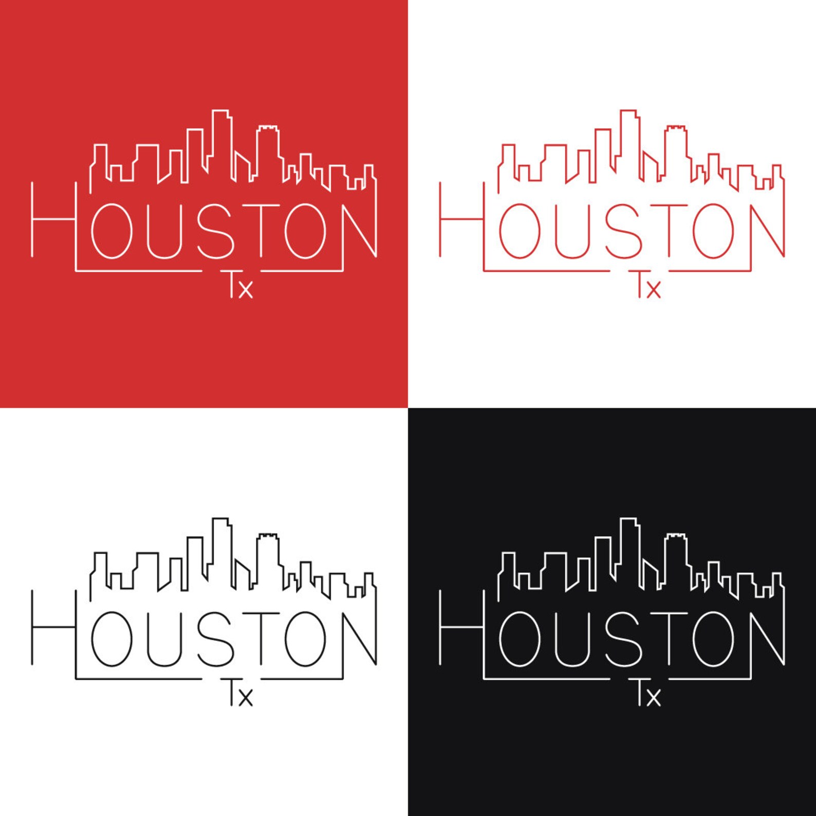 Houston Skyline, Houston Svg, Houston Png, Houston Svg File, Houston ...