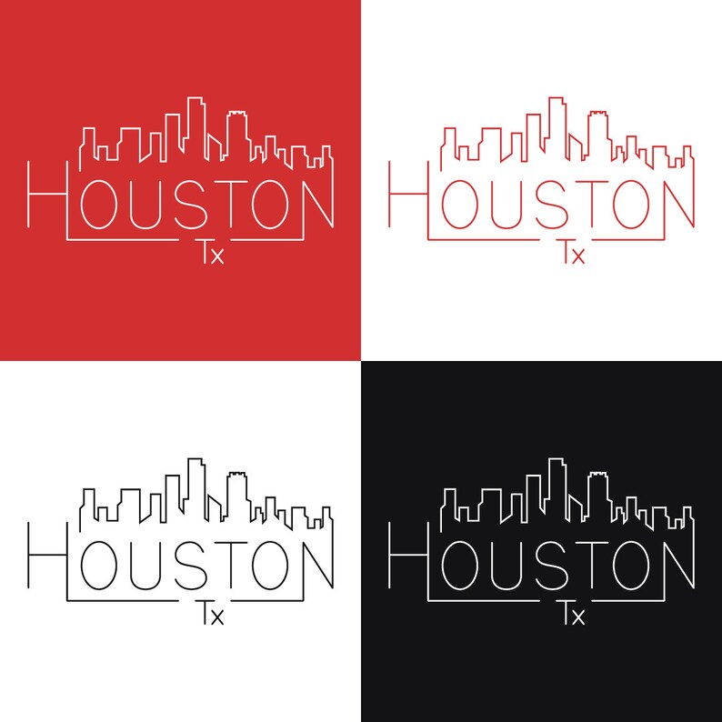 Houston Skyline, Houston Svg, Houston Png, Houston Svg File, Houston ...
