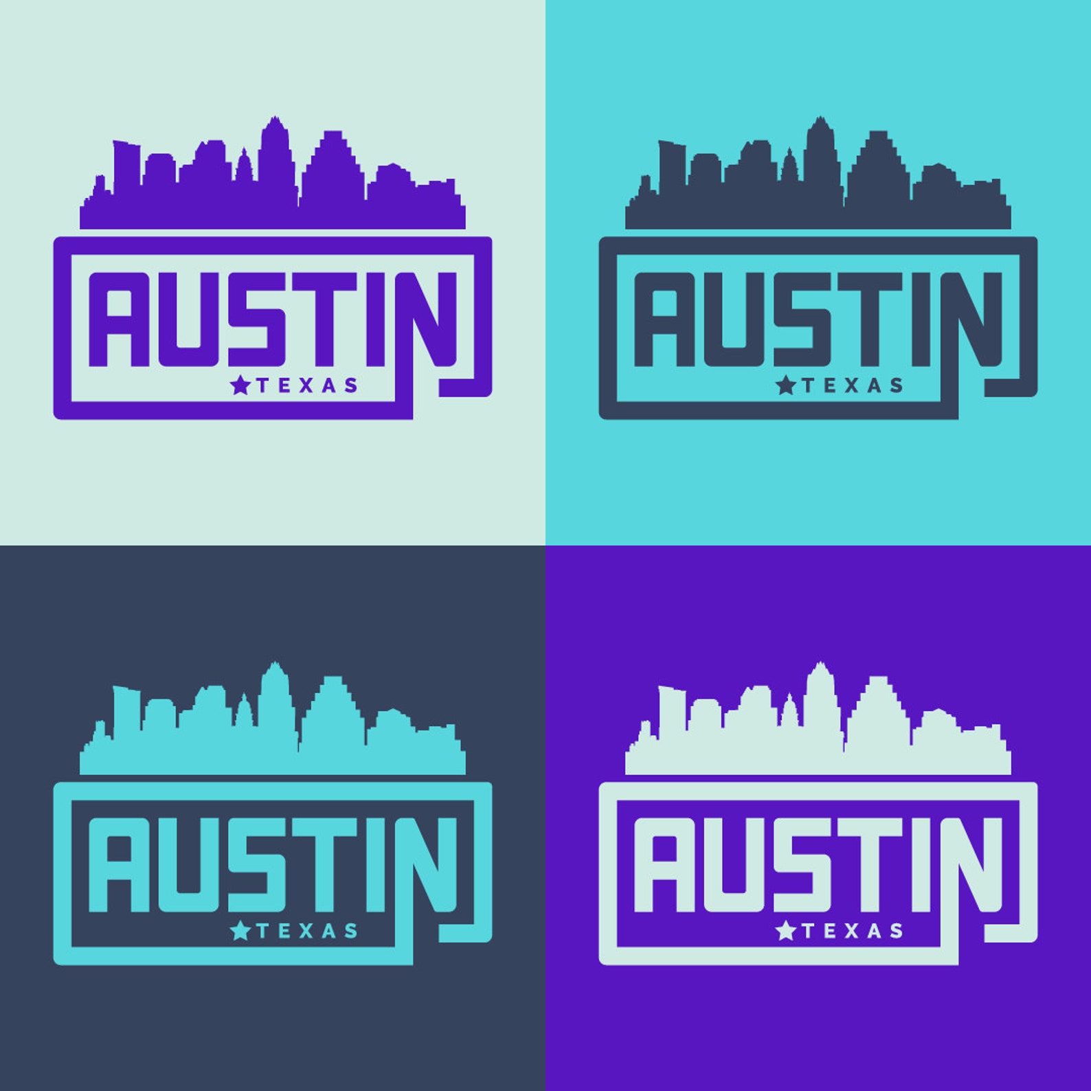 Austin Skyline, Austin Svg, Austin Png, Austin Svg File, Austin Cut ...