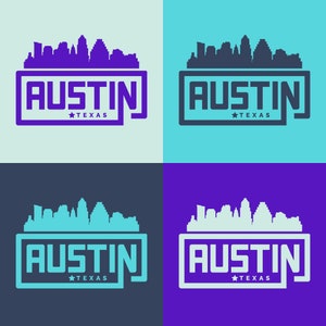 Austin Skyline, Austin Svg, Austin Png, Austin Svg File, Austin Cut ...