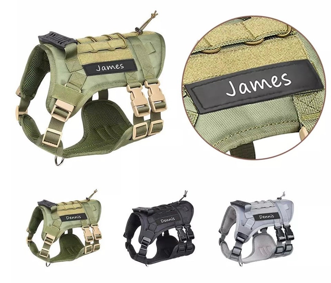 Personalized Tactical Vest | Custom Name Chest Strap for Big Dogs ...