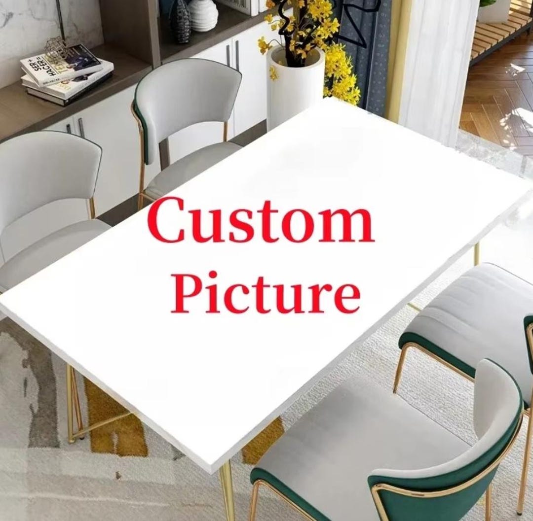 Custom Dining Table Sticker | Self Adhesive Waterproof Vinyl Sticker - Etsy