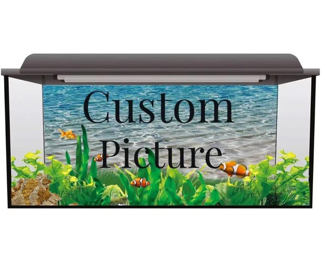 Custom Aquarium Background Sticker Self-adhesive High Glossy PVC ...