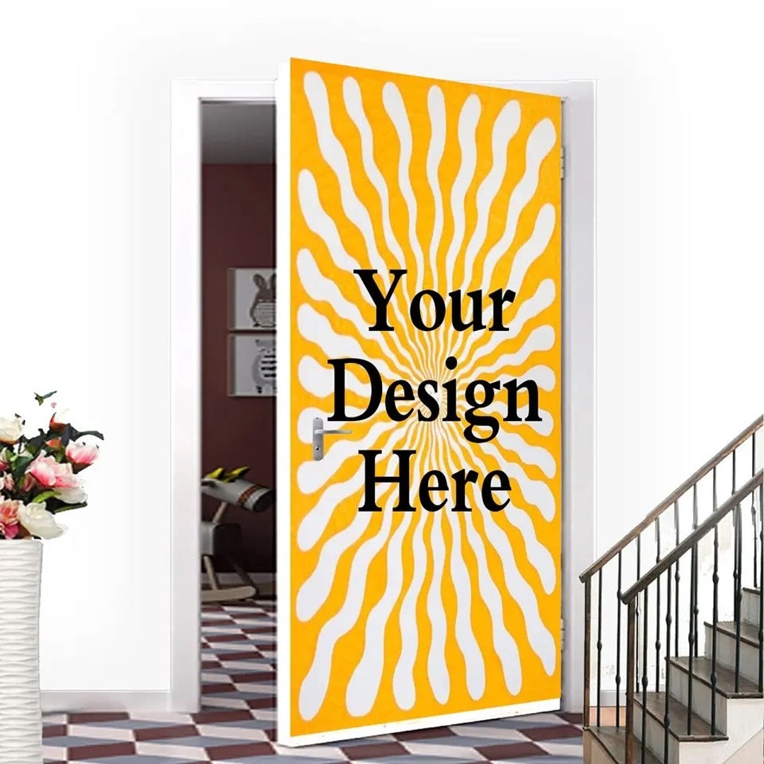 Custom Door Furniture Mural | Personalized PVC Door Sticker - Etsy