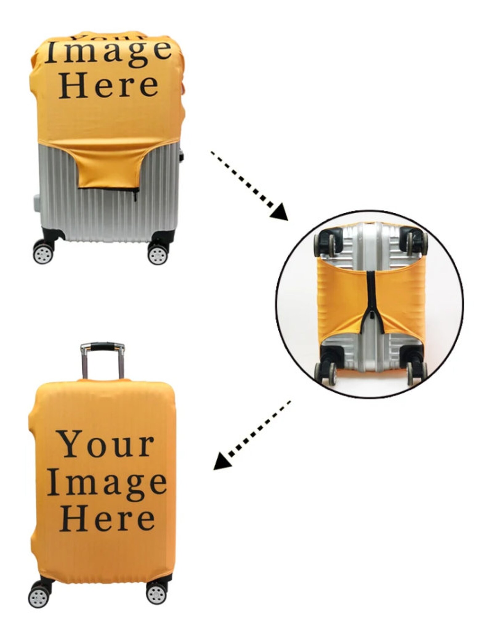 Custom Photo/design Luggage Cover | Personalized Suitcase Cover - Etsy