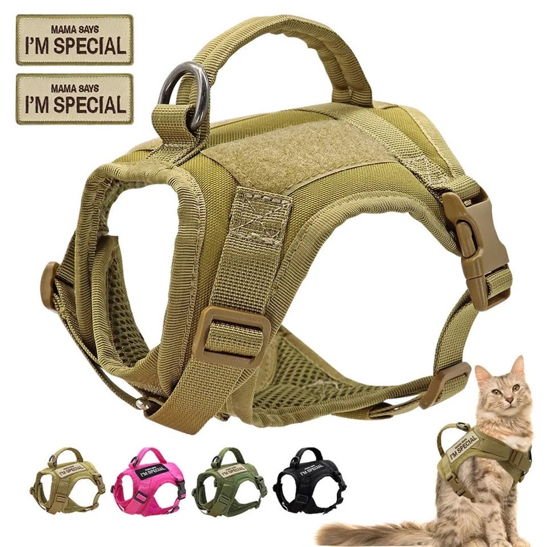 Personalized Tactical Vest for Cats & Small Dogs Puppies | Custom Name ...