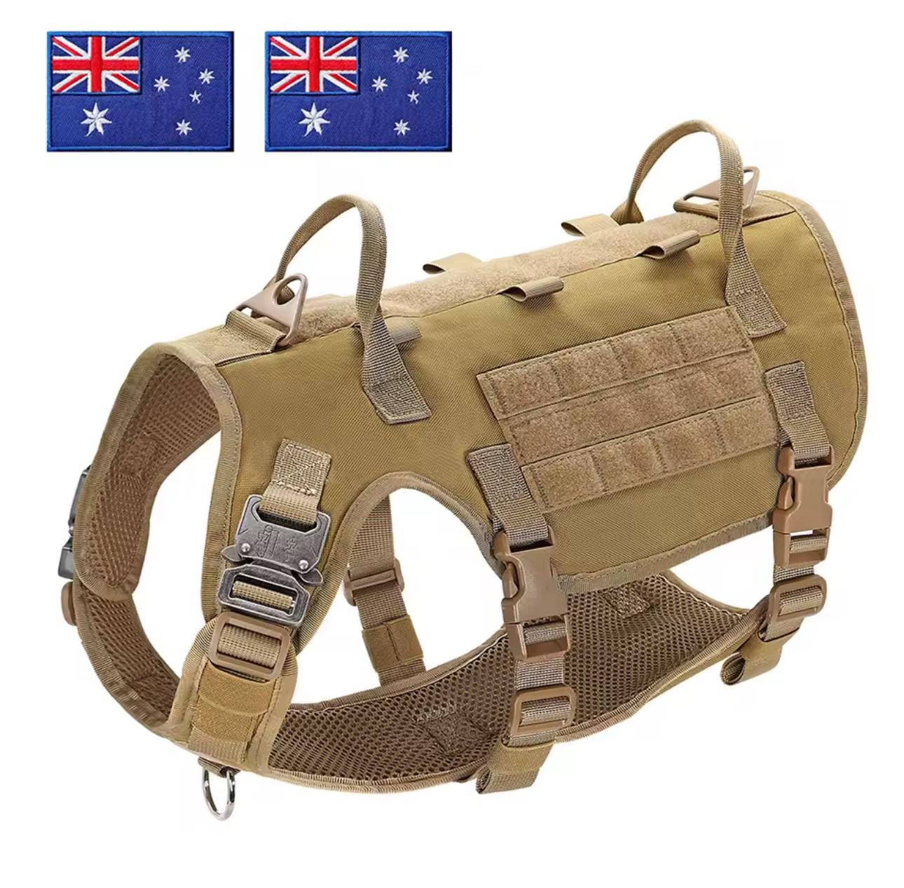 Personalized Tactical Dog Harness | Custom Name Number No Pull Vest - Etsy