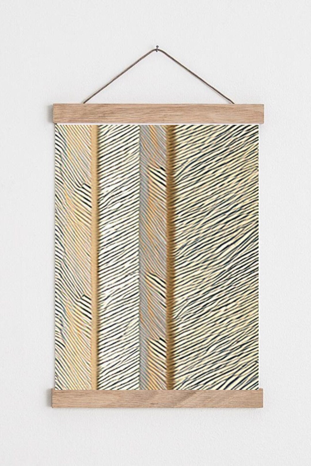 Wood Magnetic Poster Hanger | Canvas Wall Art Display - Etsy