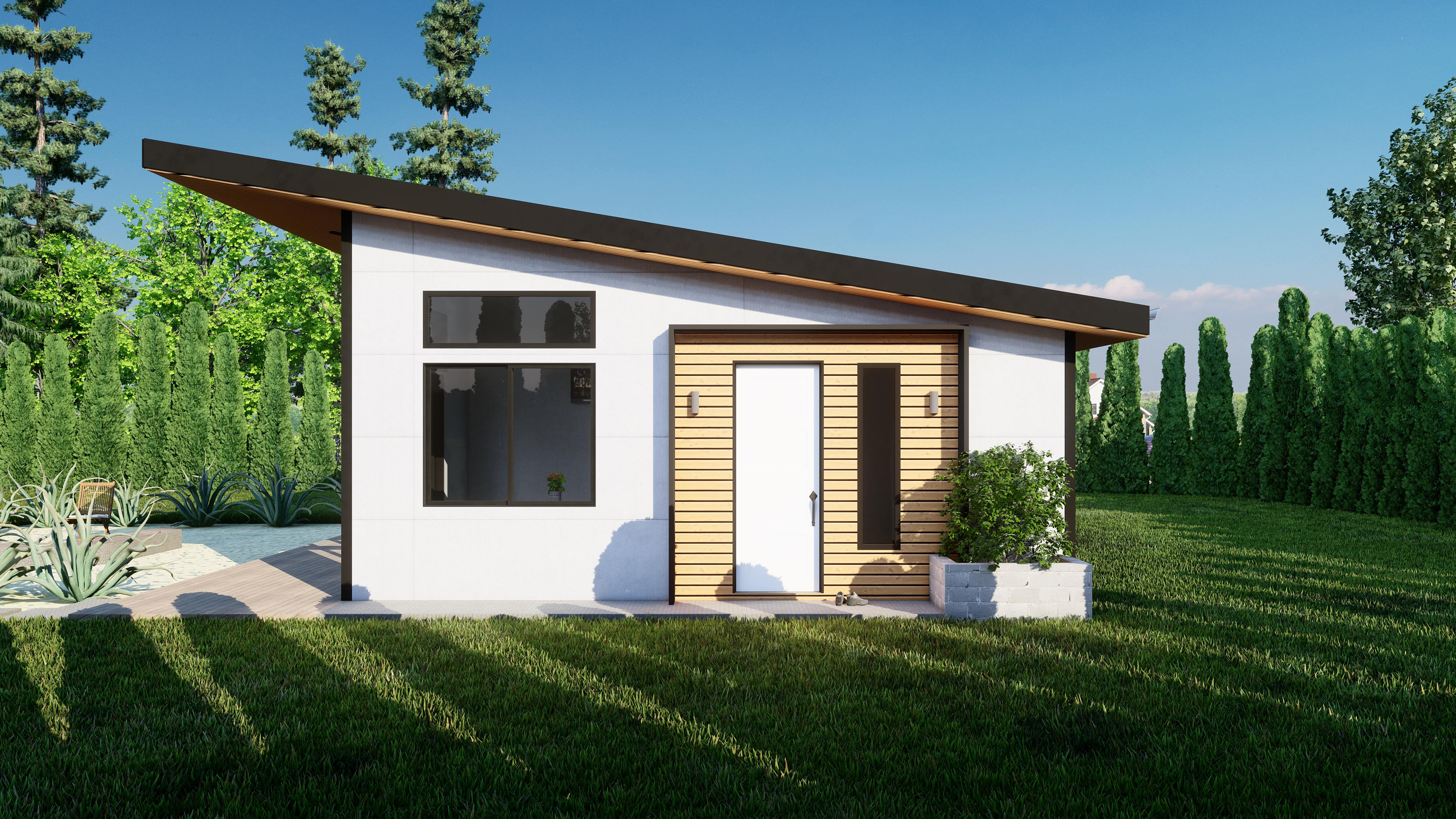 Modern Home ADU Architectural Plans: 2 Bed, 2 Bath (PDF Download) - Etsy