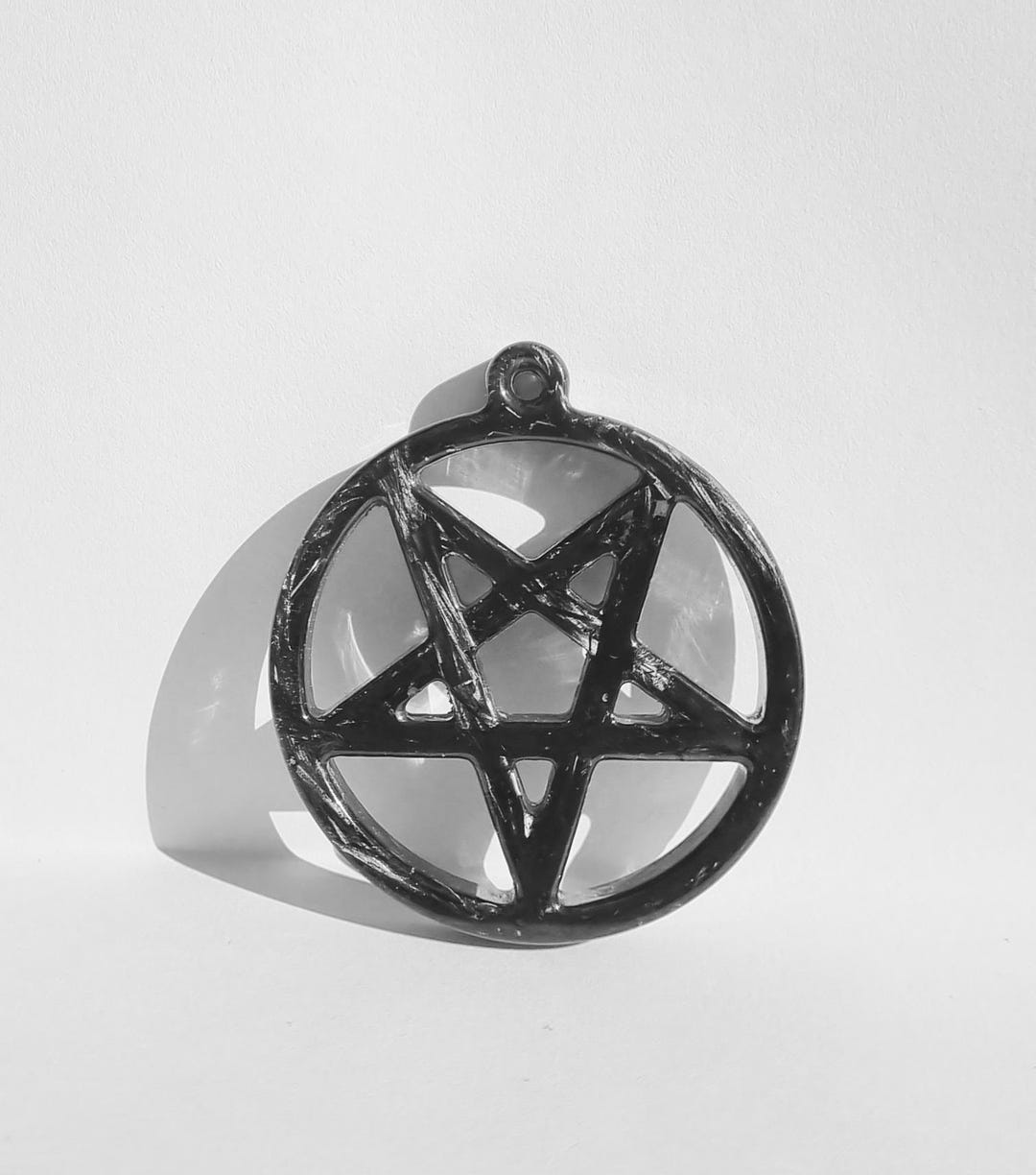 Forged Carbon Fiber Pentagram Pendant: Modern Gothic Necklace - Etsy
