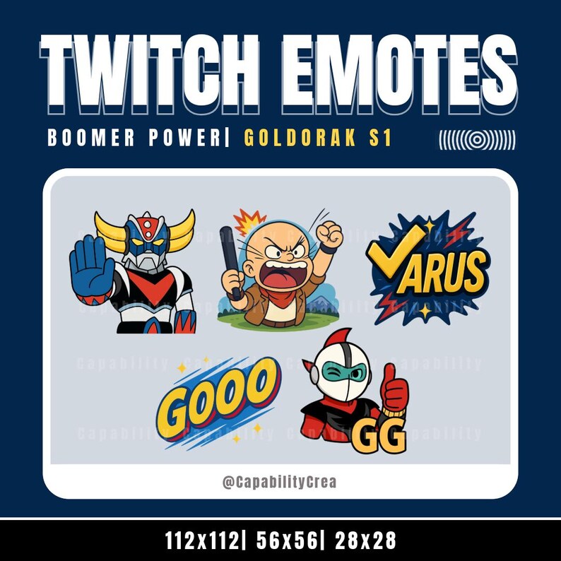 Grendizer Twitch Emotes | Emojis Streamer Geek | Thunderfist GG RAID ...