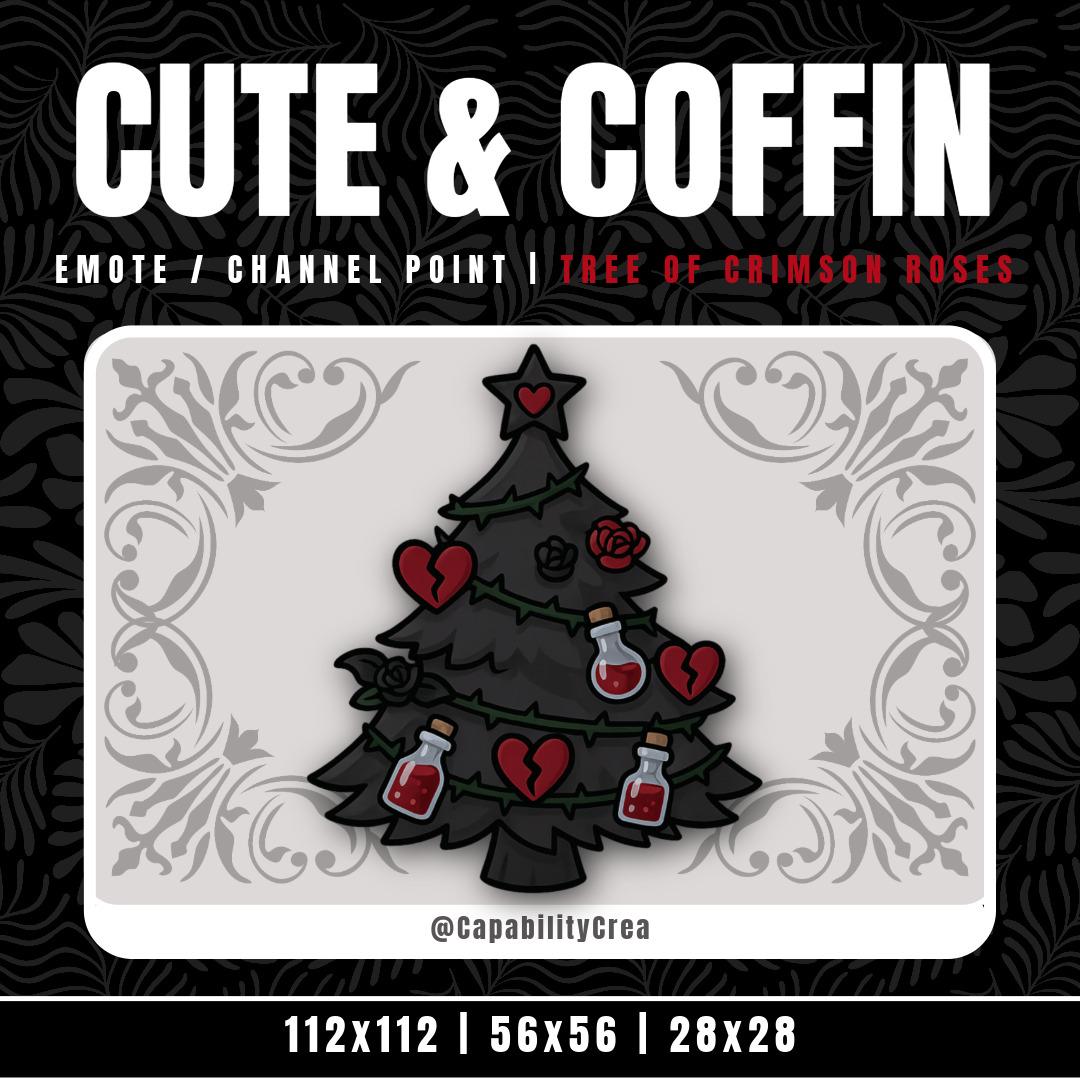 Gothic Christmas Tree Emote for Twitch and Discord – Tree of Crimson ...