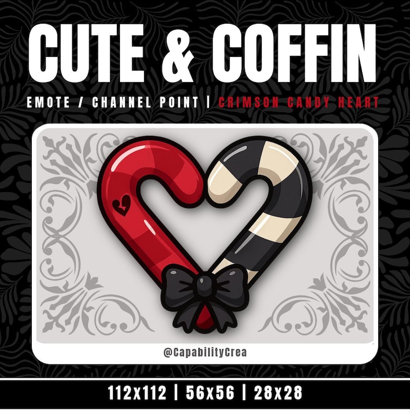 Candy Heart Gothic - Etsy