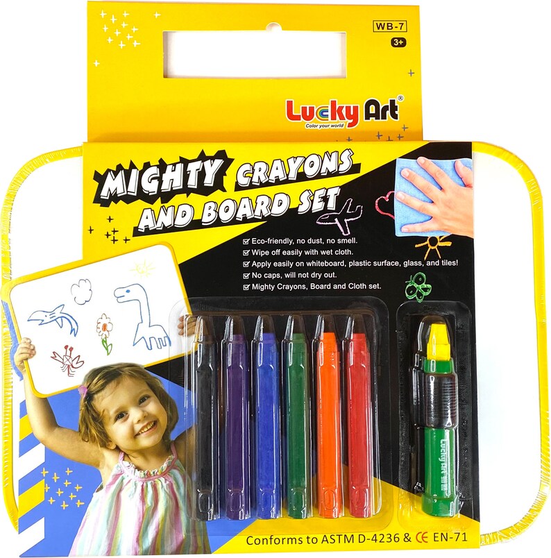 Mighty Crayons and Board Set - Etsy